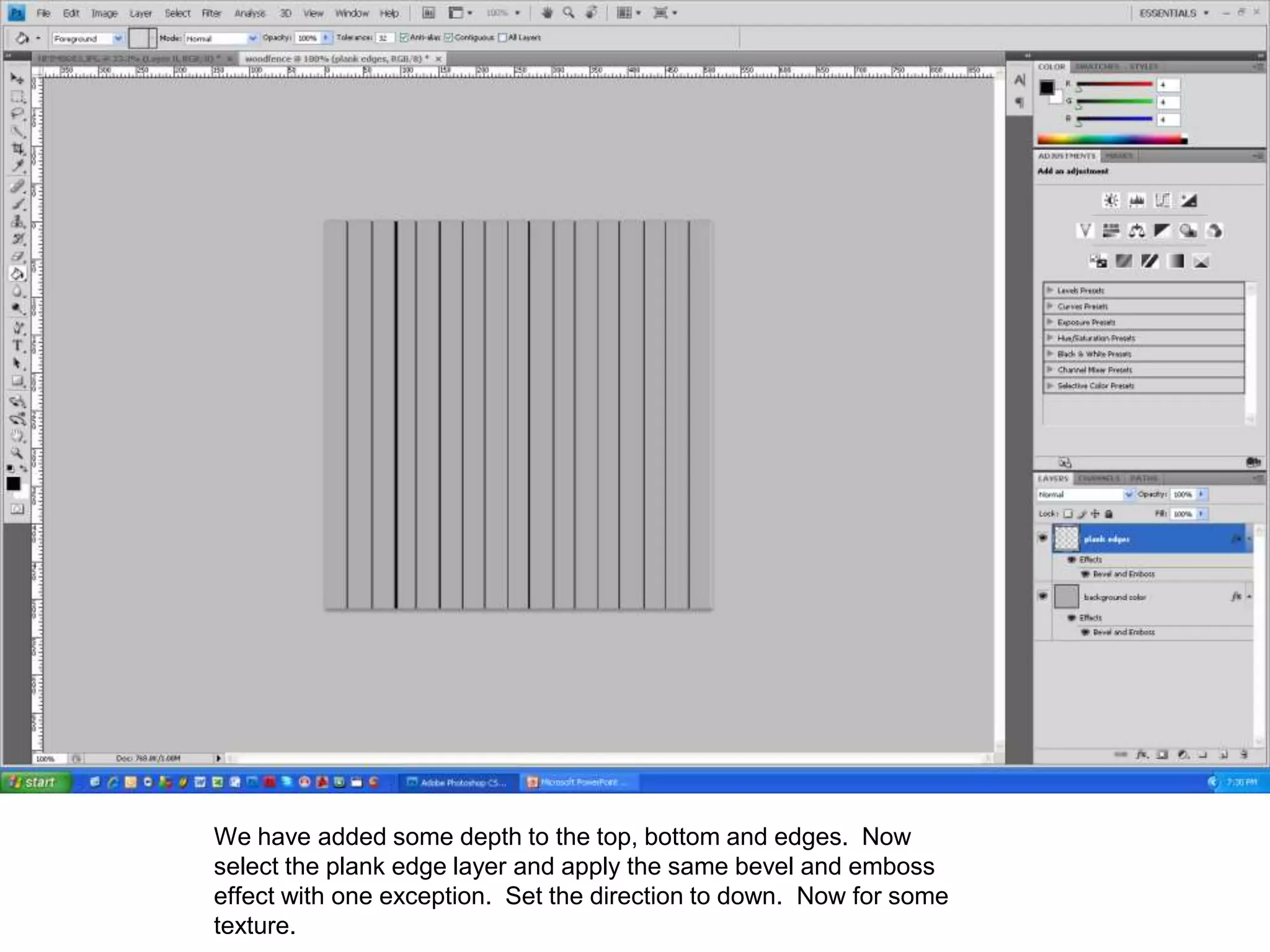Woodfence texture tutorial | PPTX
