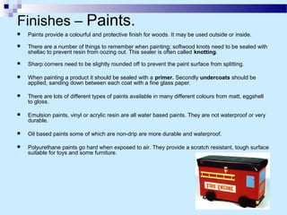 Wood Finishing Products | PPT