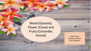 Cultivation, Collection and T.S , Powder Character Wood (Quassia ...