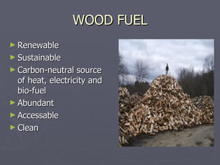Wood fuel presentation | PPT