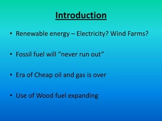 Wood fuel presentation(davido s) | PPT