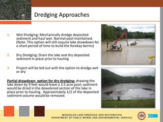 Woodglen Lake Dredging and Restoration | PDF