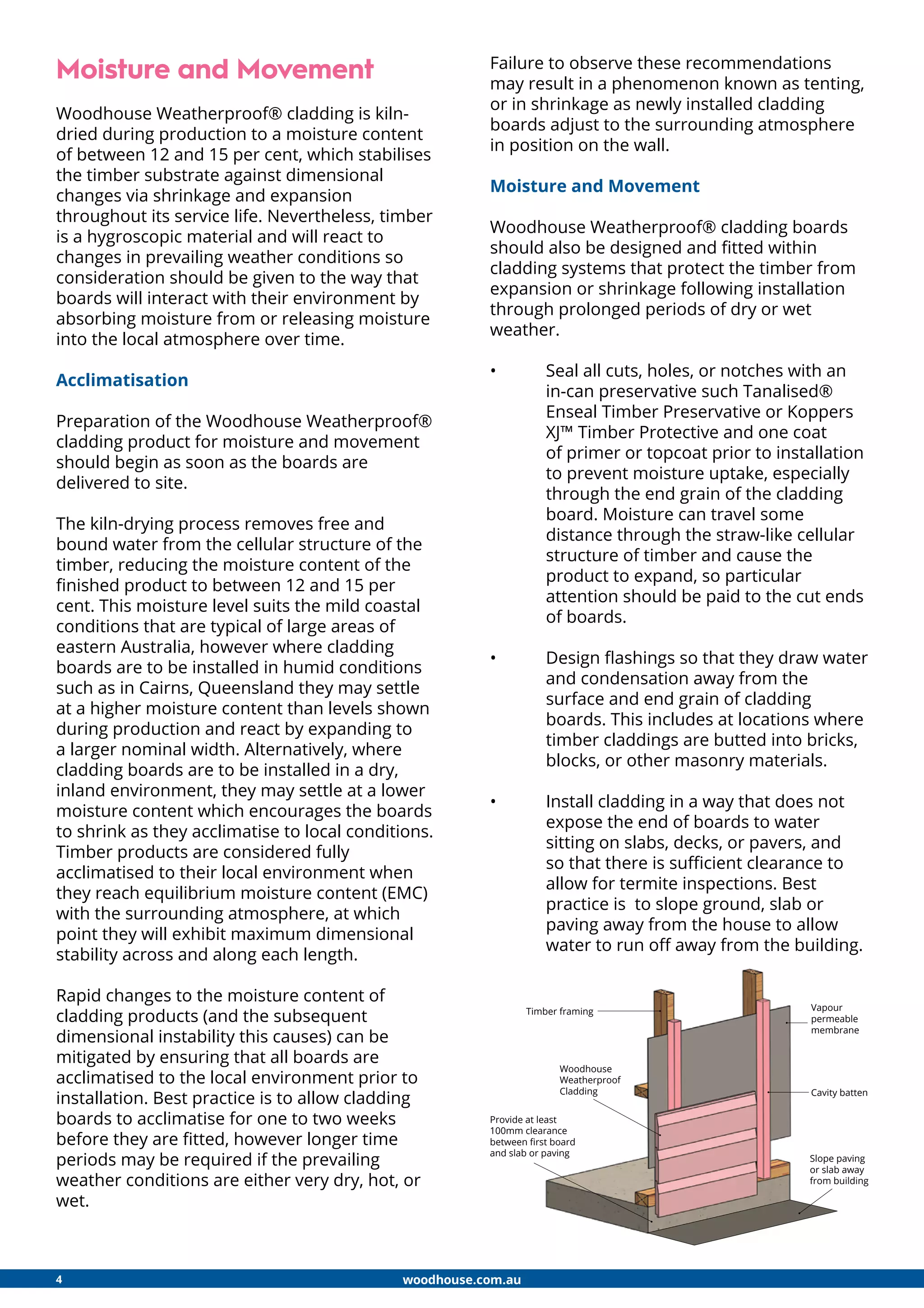 Woodhouse installation guide for cladding boards | PDF | Woodworking ...