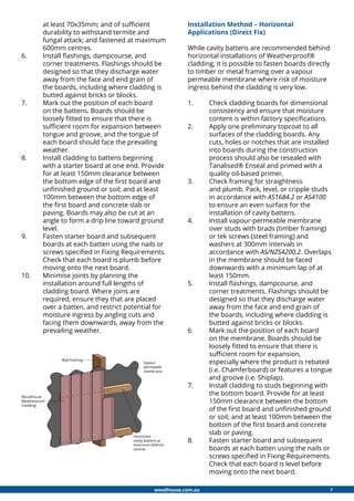 Woodhouse installation guide for cladding boards | PDF | Woodworking ...
