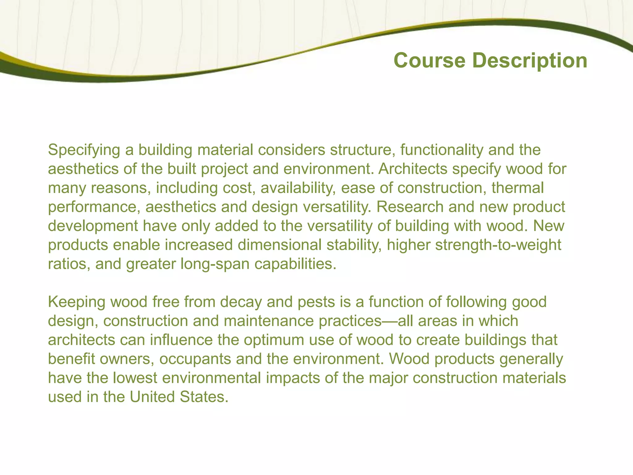 Wood in Buildings: Steps to Durability and Longevity | PDF