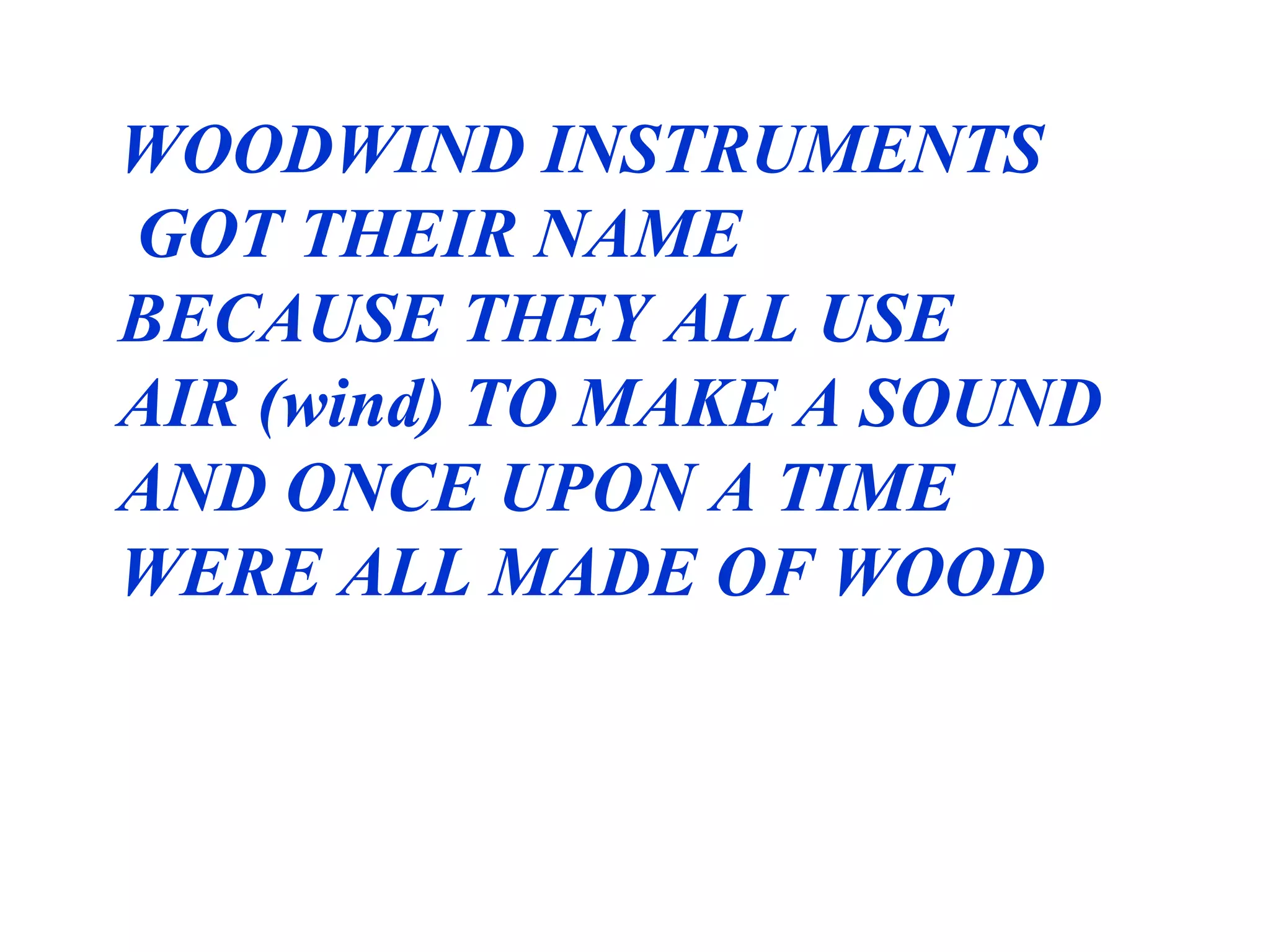 Wood instruments | PPT