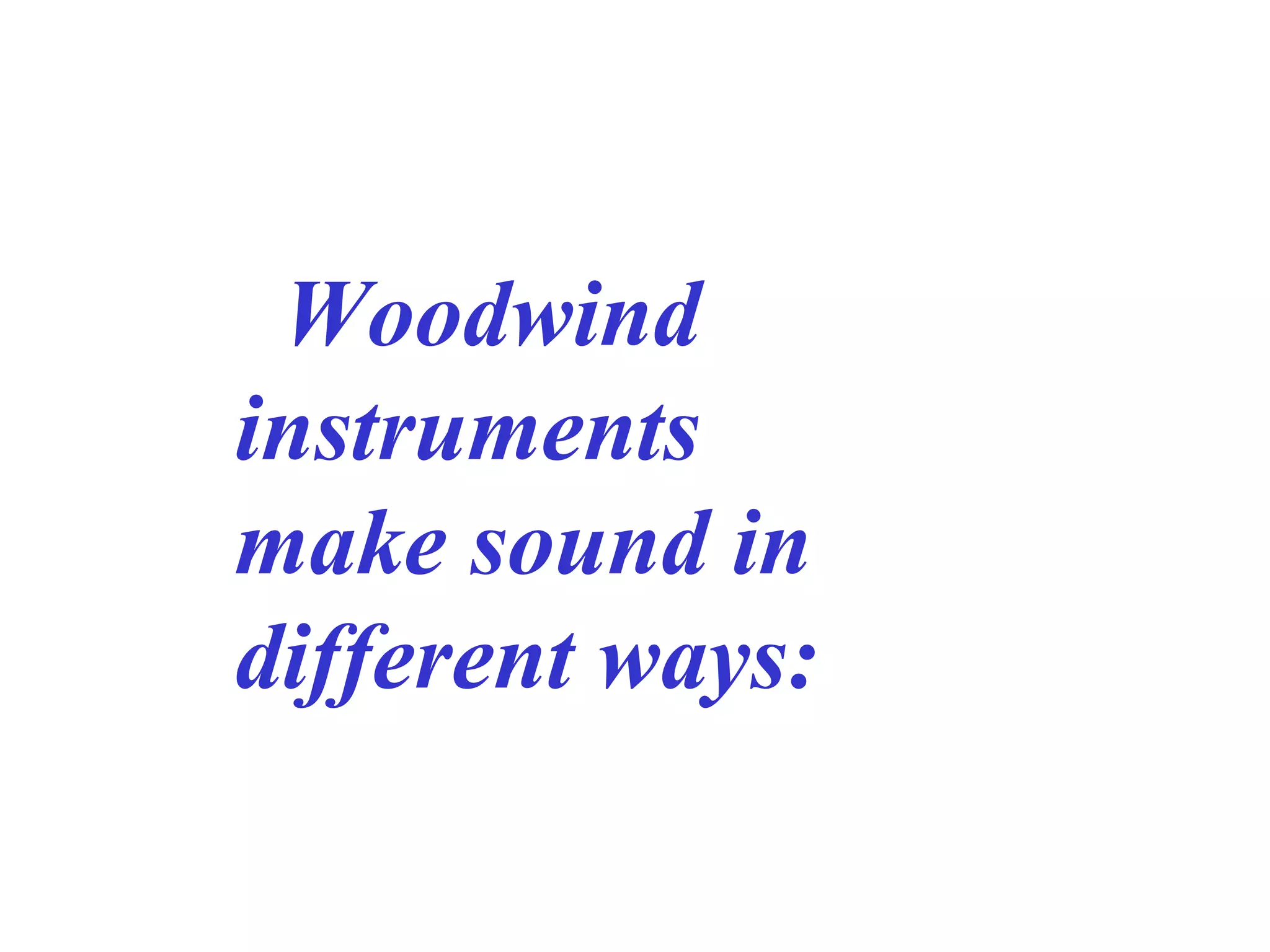 Wood instruments | PPT