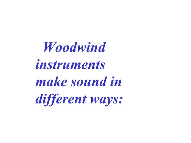 Wood instruments | PPT