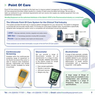 Woodley Clinical Trials Equipment Brochure 2011 | PDF