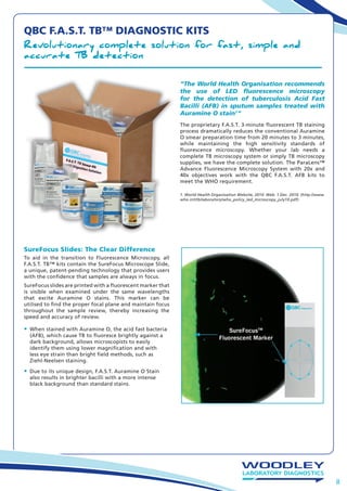Woodley Lab Diagnostics Product Brochure 2011 | PDF