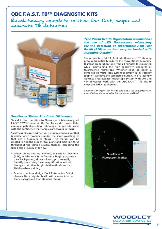 Woodley Lab Diagnostics Product Brochure 2011 | PDF