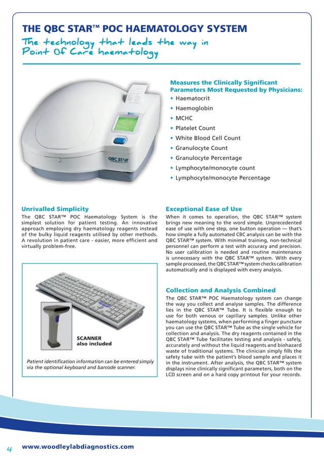 Woodley Lab Diagnostics Product Brochure 2011 | PDF