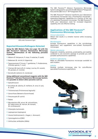 Woodley Lab Diagnostics Product Brochure 2011 | PDF