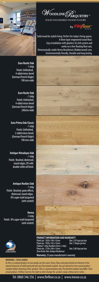 Woodline Parquetry Solid Engineered Wood Floors | PDF