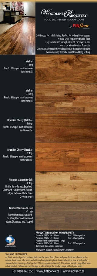 Woodline Parquetry Solid Engineered Wood Floors | PDF