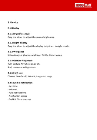 Woodman android manual | PDF