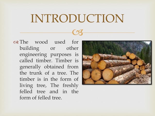 Wood material and timber | PPTX