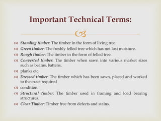 Wood material and timber | PPTX