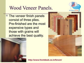 Wood panelling & staircase | PPT