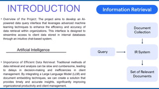 Datascience chatbot AI Explaination of the chatbot and the idea behind it | PPT