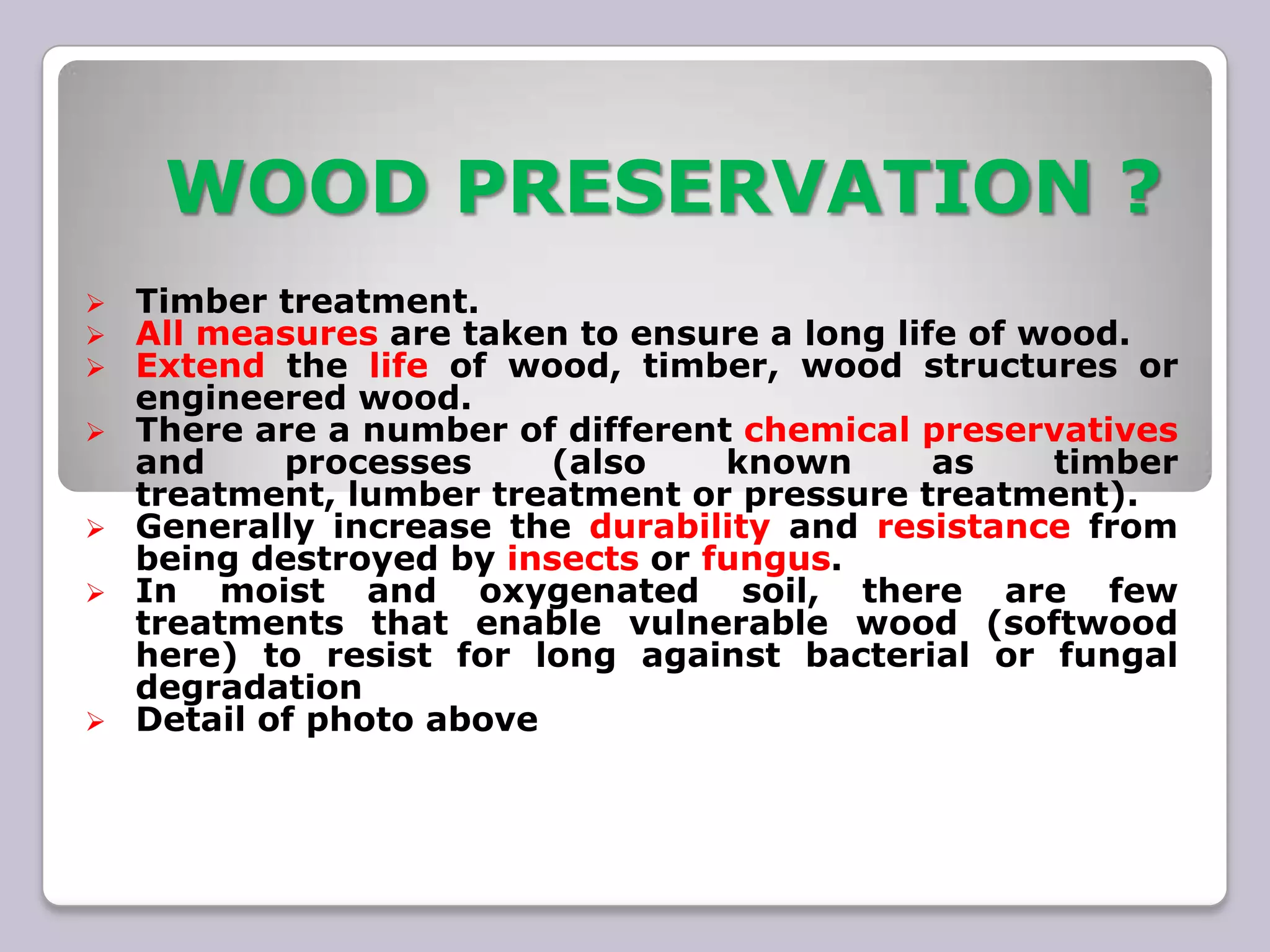 Wood preservation cpcm | PPTX