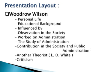 Woodrow wilson | PPTX