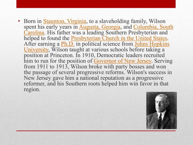 Woodrow wilson | PPT