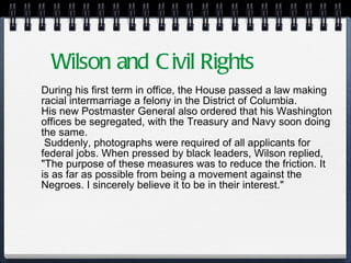 Woodrow wilson domestic | PPT