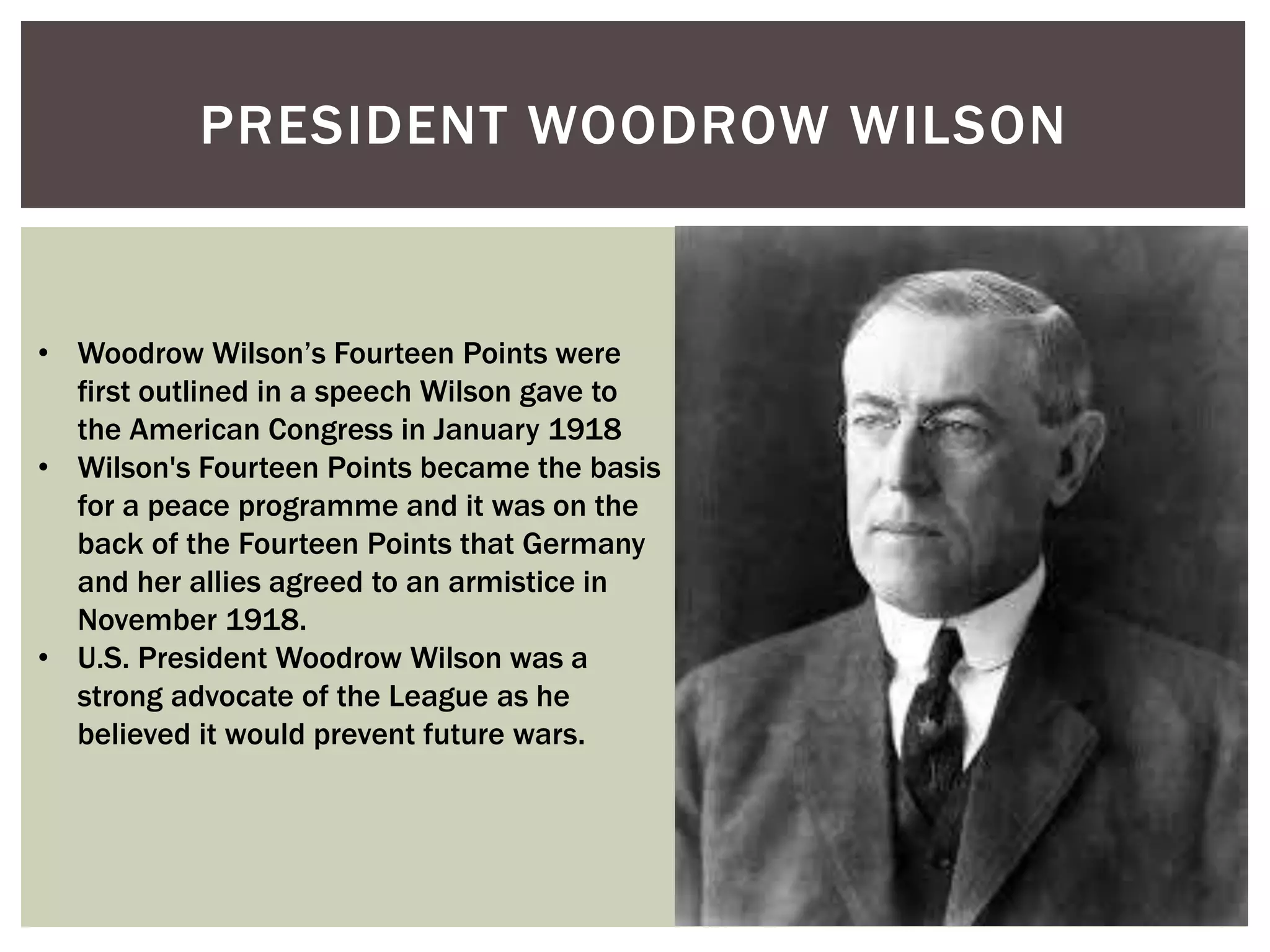 Woodrow wilson’s 14 point plan | PPTX