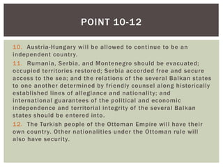 Woodrow wilson s_14_point_plan bh | PPT