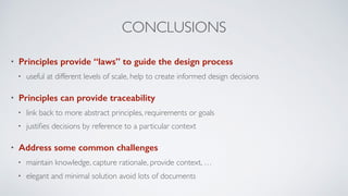 Using Software Architecture Principles in Practice | PPT