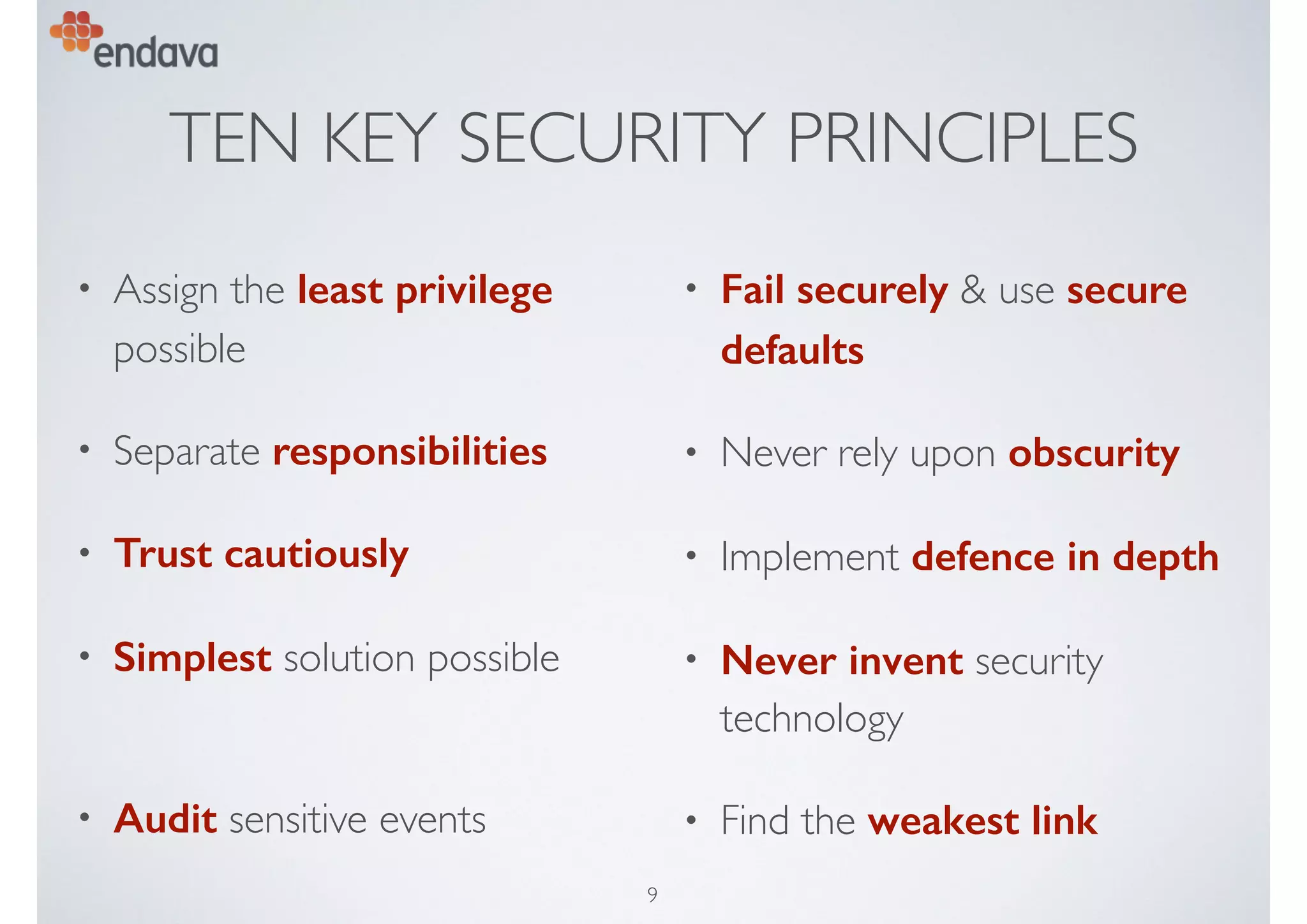 Secure by Design - Security Design Principles for the Rest of Us | PDF