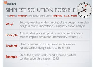 Secure by Design - Security Design Principles for the Rest of Us | PDF