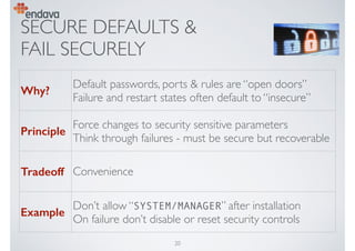 Secure by Design - Security Design Principles for the Rest of Us | PDF