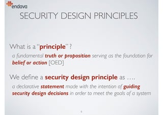 Secure by Design - Security Design Principles for the Rest of Us | PDF