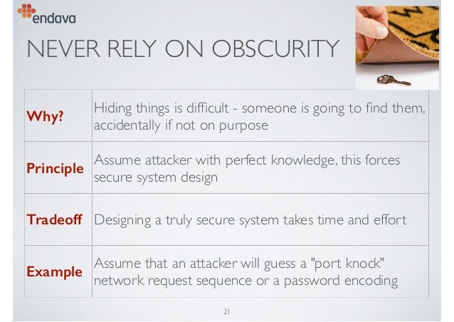 Secure by Design - Security Design Principles for the Rest of Us