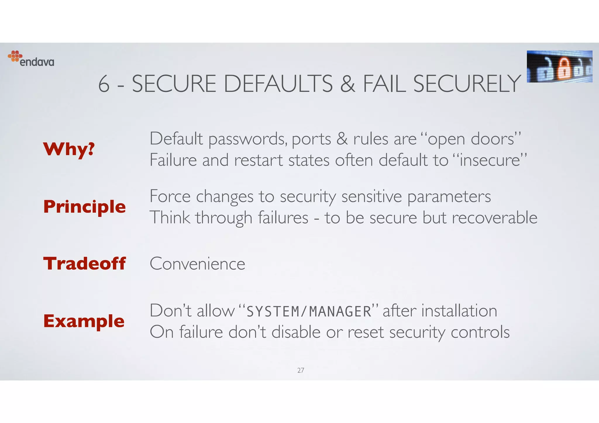 Secure By Design Security Design Principles For The Working Architect