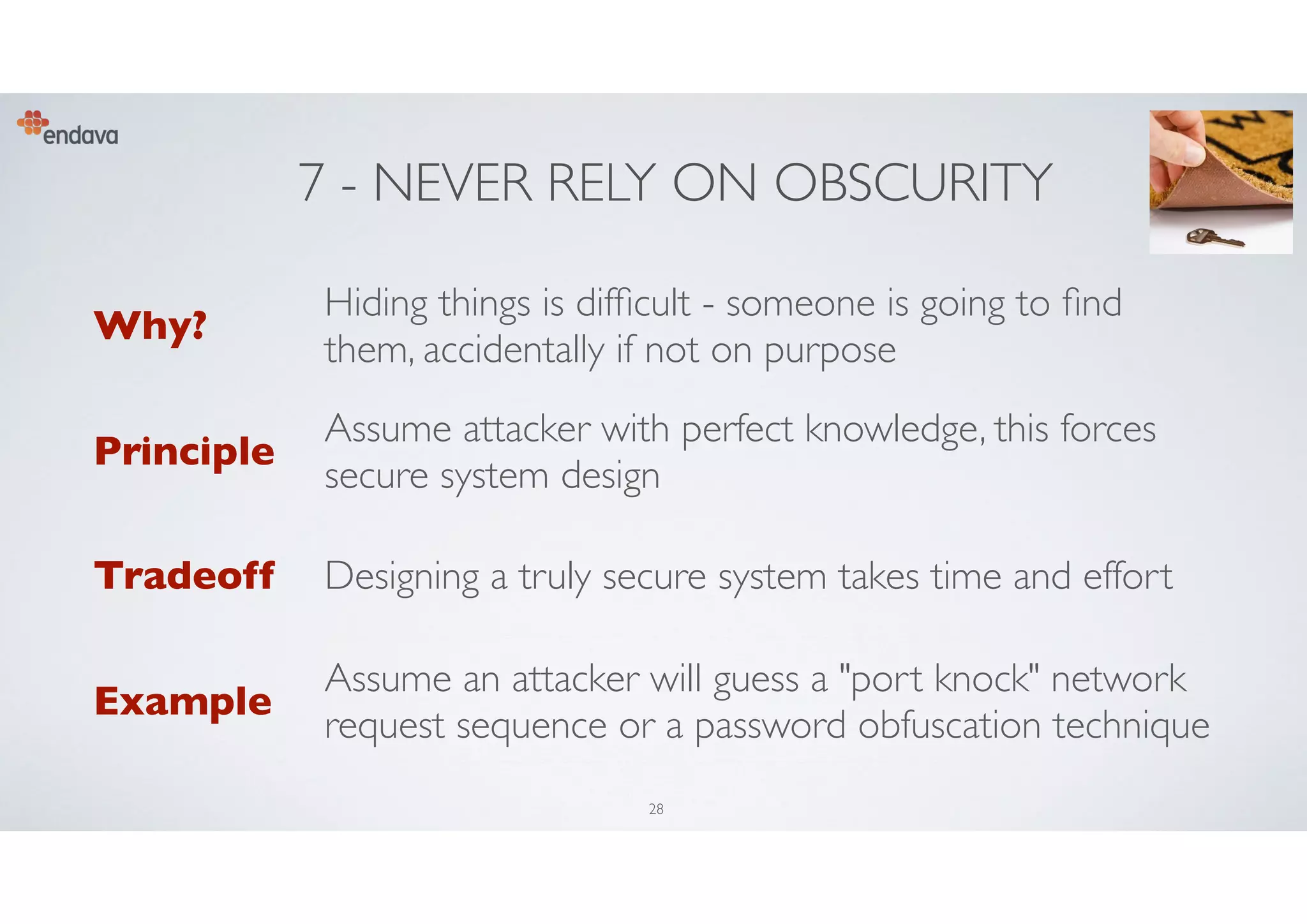 Secure by Design - Security Design Principles for the Working Architect ...