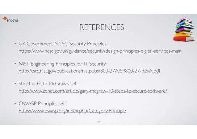 Secure by Design - Security Design Principles for the Working Architect ...