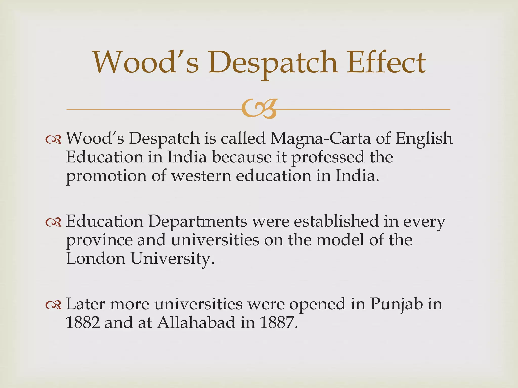WOOD'S DESPATCH 1854 | PPTX