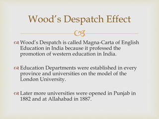 WOOD'S DESPATCH 1854 | PPTX