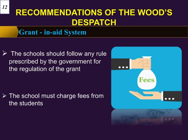 Wood's dispatch 1854 by Muhammad Kashif | PPTX