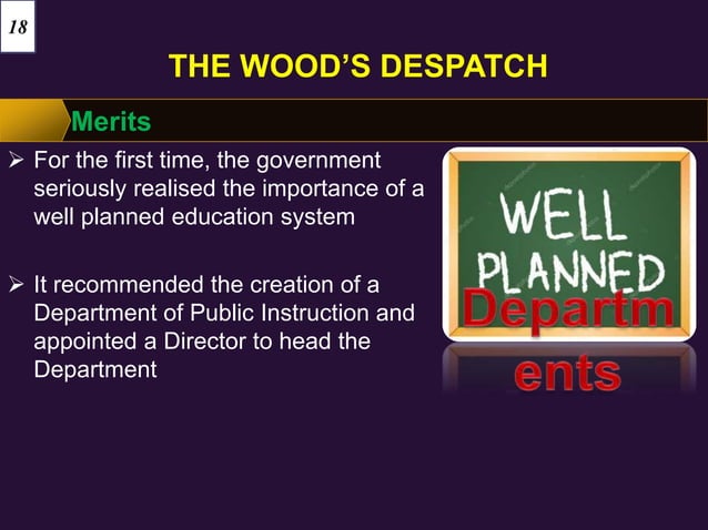 Wood's dispatch 1854 by Muhammad Kashif | PPTX