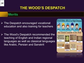 Wood's dispatch 1854 by Muhammad Kashif | PPTX