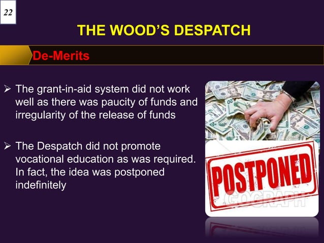 Wood's dispatch 1854 by Muhammad Kashif | PPTX