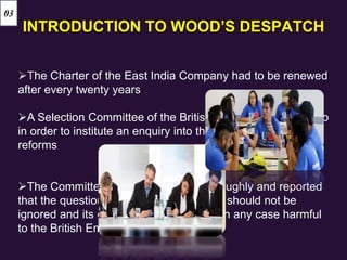 Wood's dispatch 1854 by Muhammad Kashif | PPTX