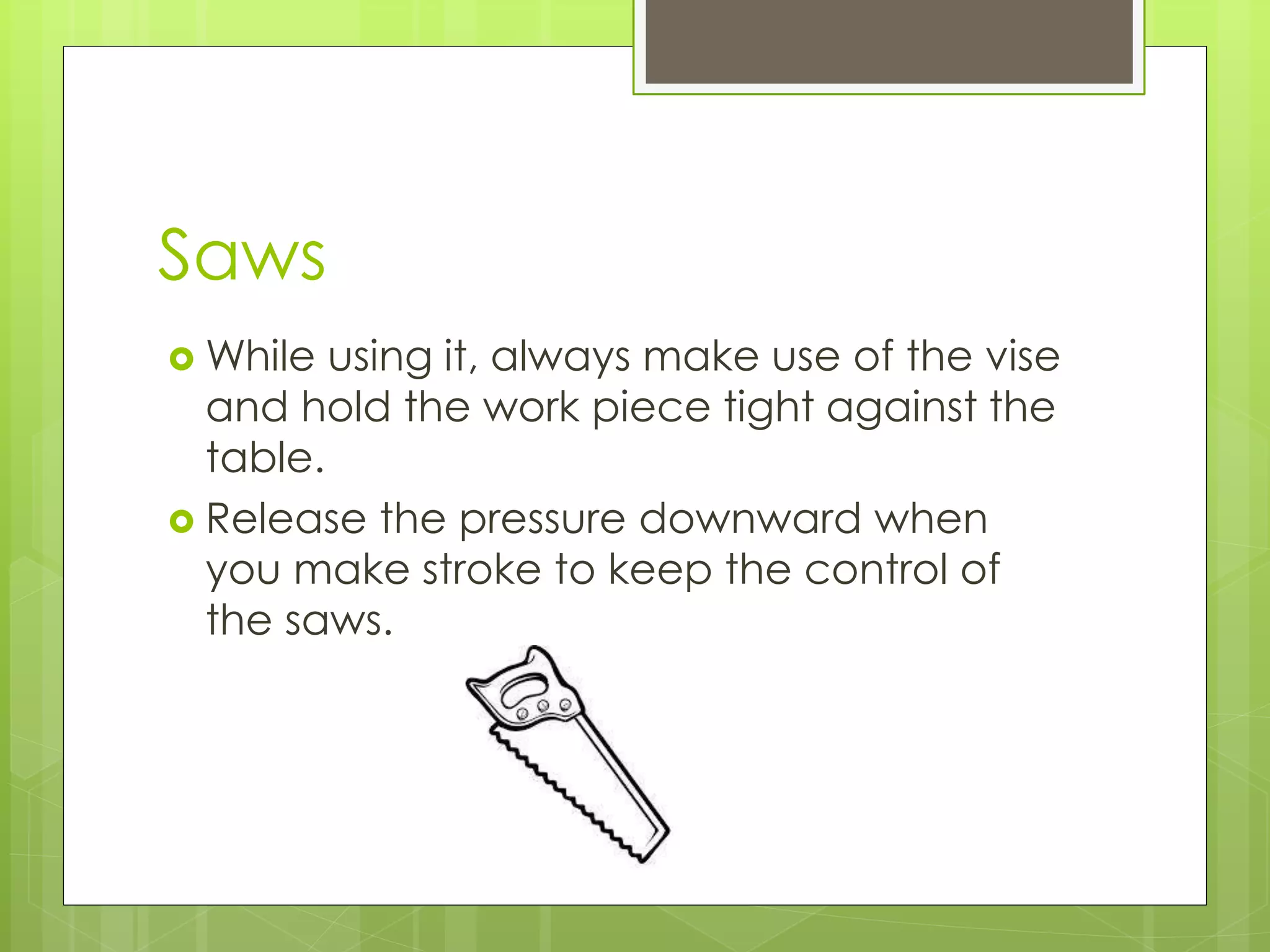 Wood shop safety | PPTX