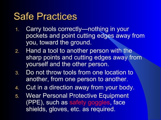 Wood shop safety | PPT | First Aid | Injuries