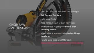 Woodshop safety | PPTX