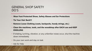Woodshop safety | PPTX
